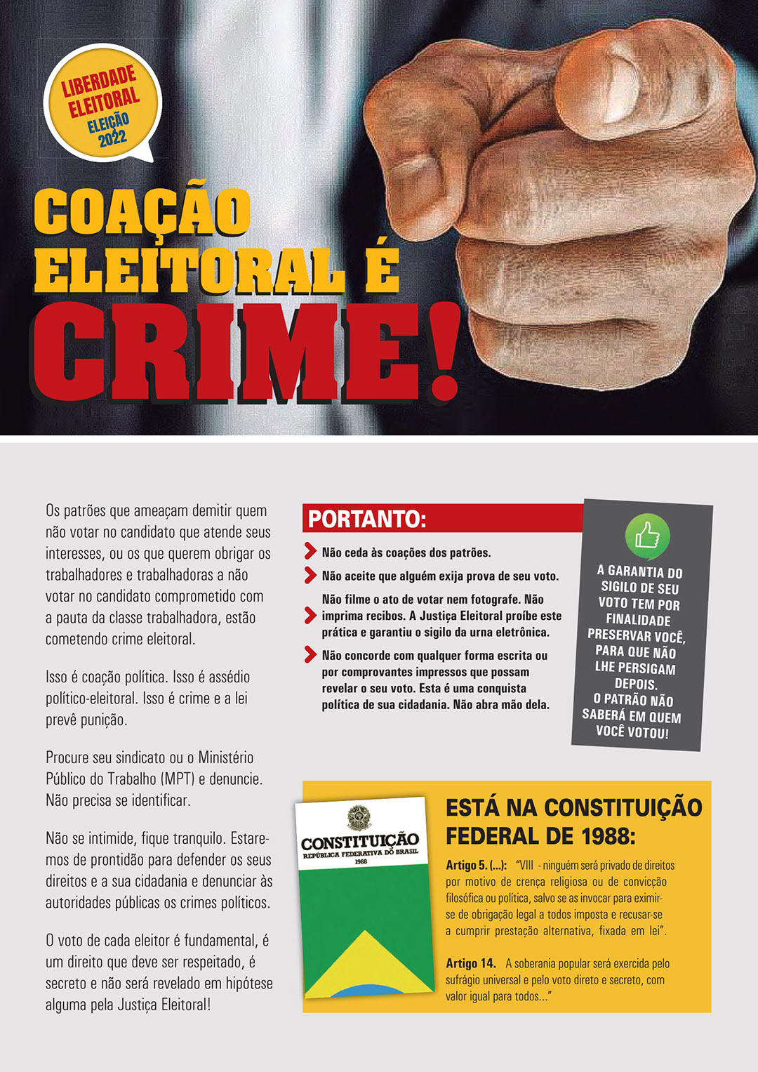 Boletim Coacao eleitoral e crime-web - FECESC